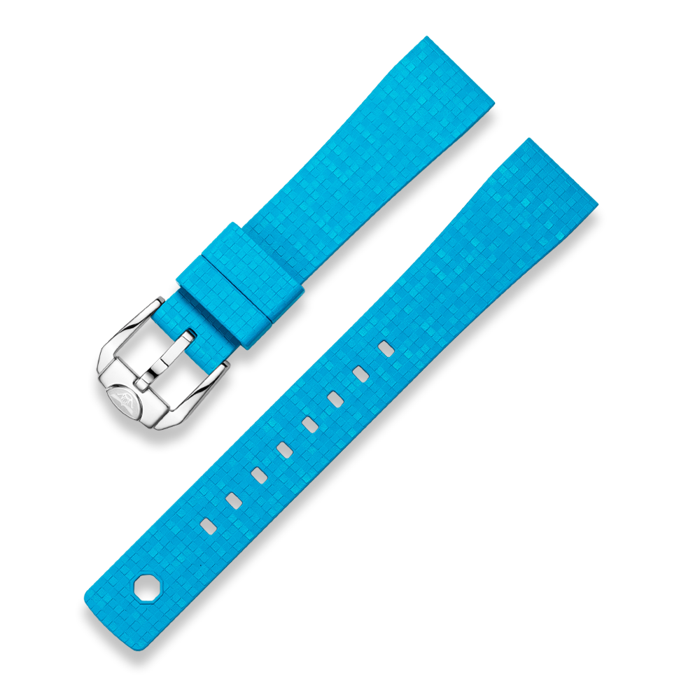 Light Blue Mosaic Rubber 19mm || Squale Official Website